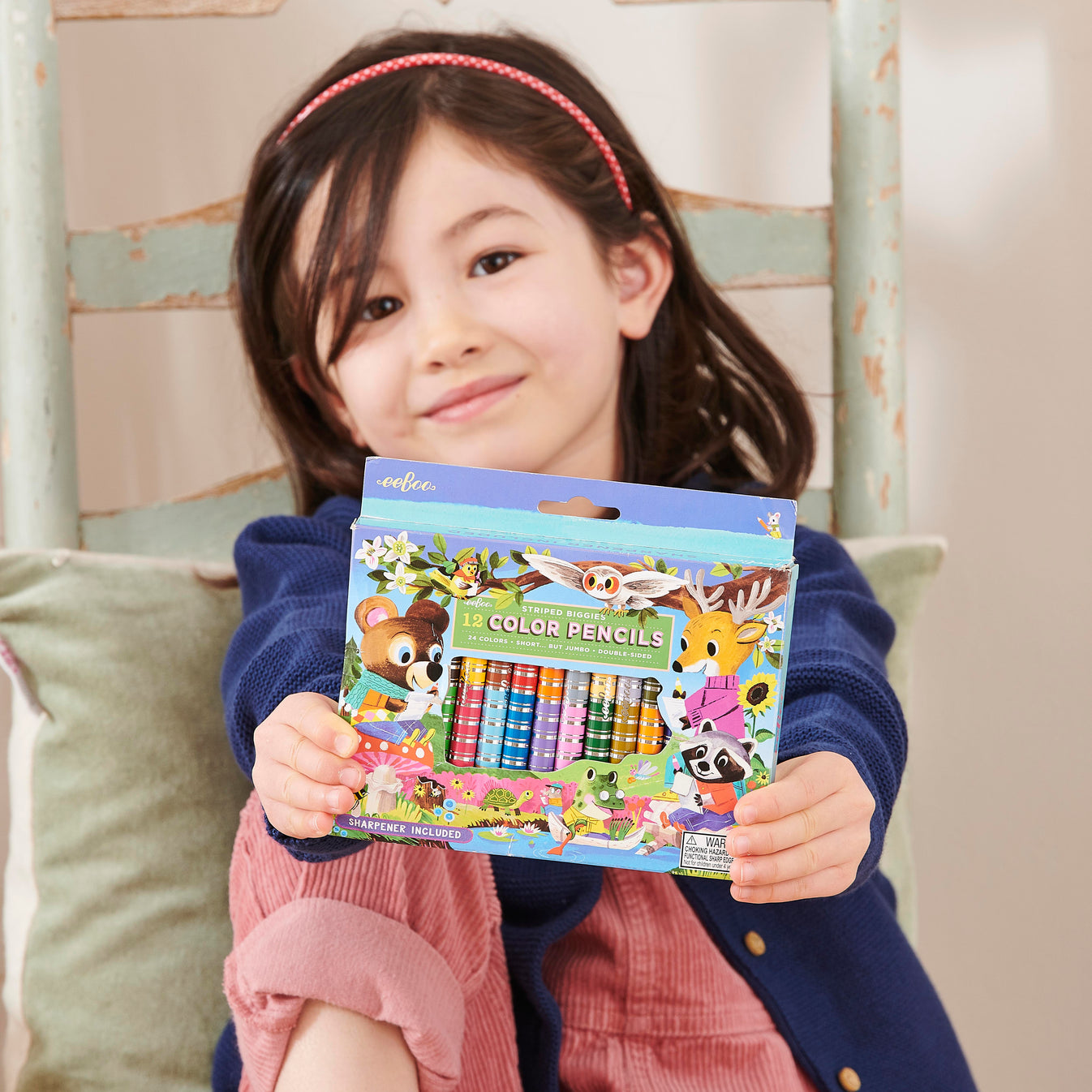 Woodland Friends 12 Double-Sided Biggie Color Pencils | Unique Gifts ...