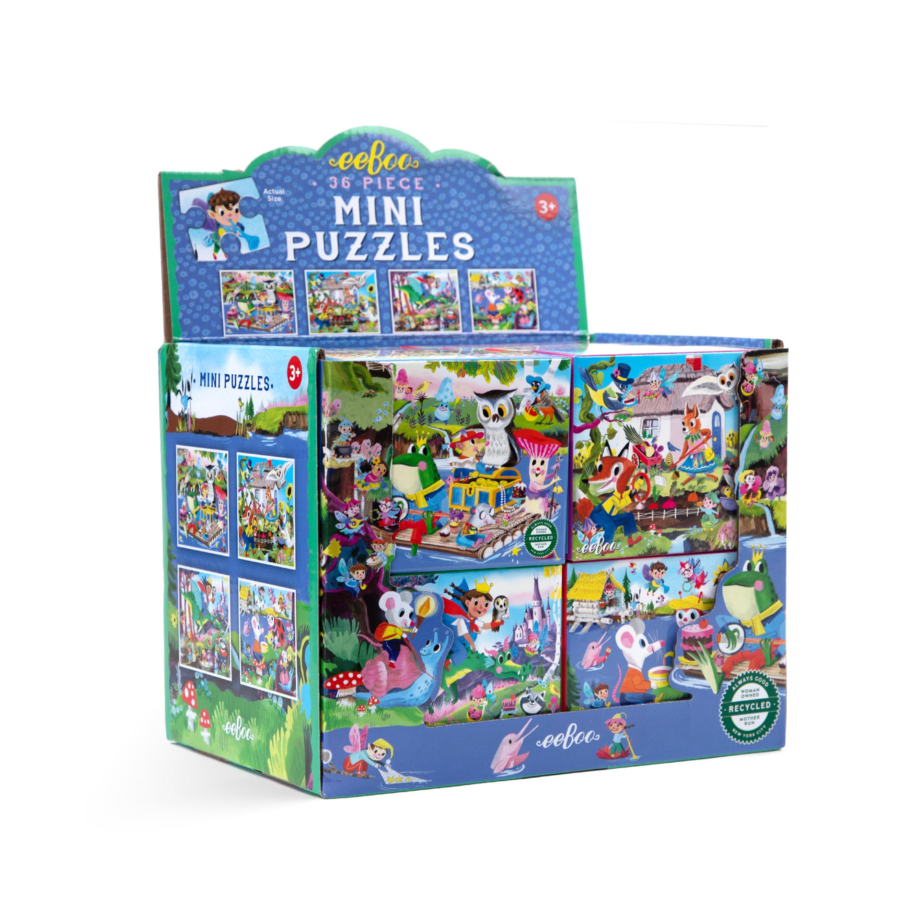 Fairies & Tales Mini Puzzle Assortment by eeBoo | Unique Fun Gifts