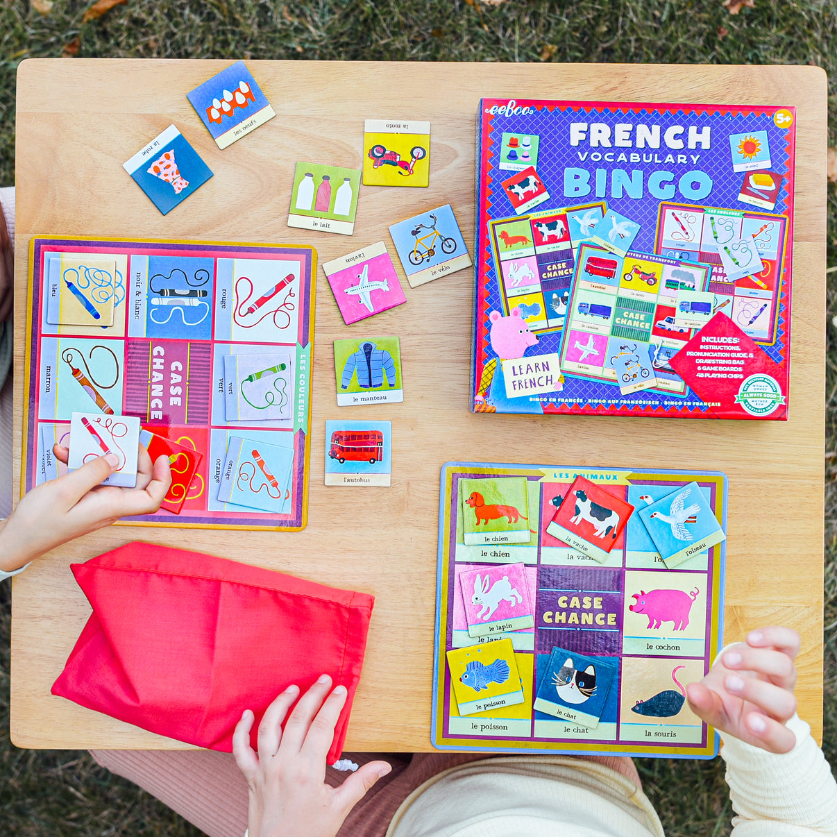 French Bingo Language Award Winning Game eeBoo Great Gifts for Kids 5+