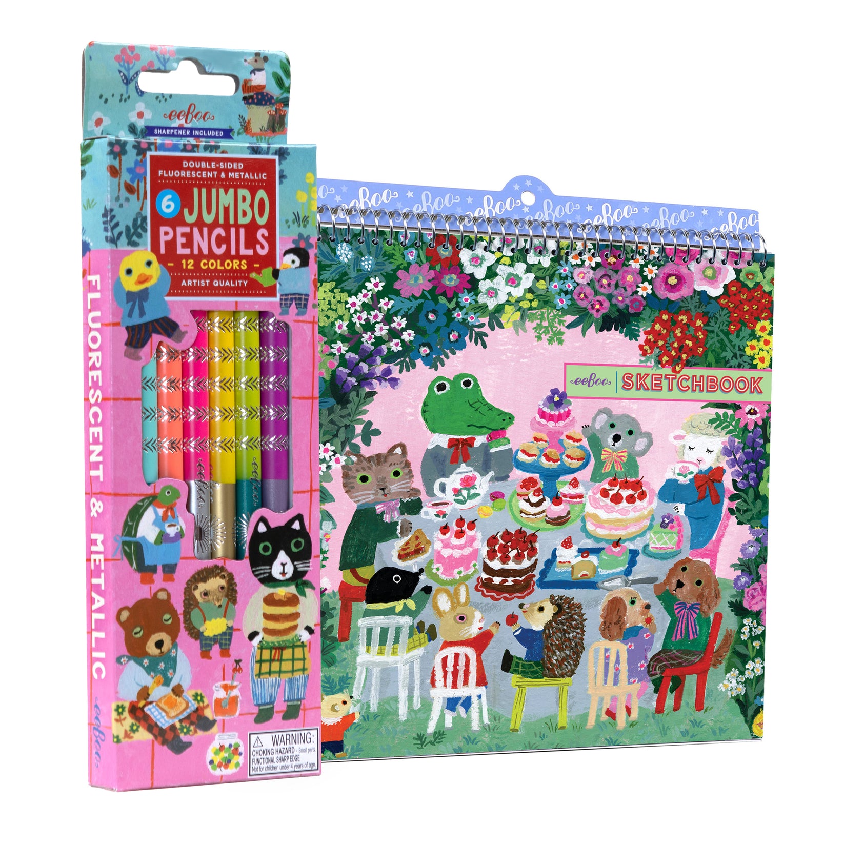 Sweet Celebration Sketchbook & Pencil Bundle – eeBoo