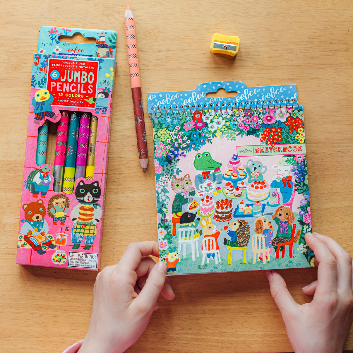 Sweet Celebration Sketchbook & Pencil Bundle – eeBoo