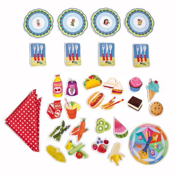 Picnic Lunch Shaped Spinner Game | Fun Unique Game for Kids Ages 3+ – eeBoo
