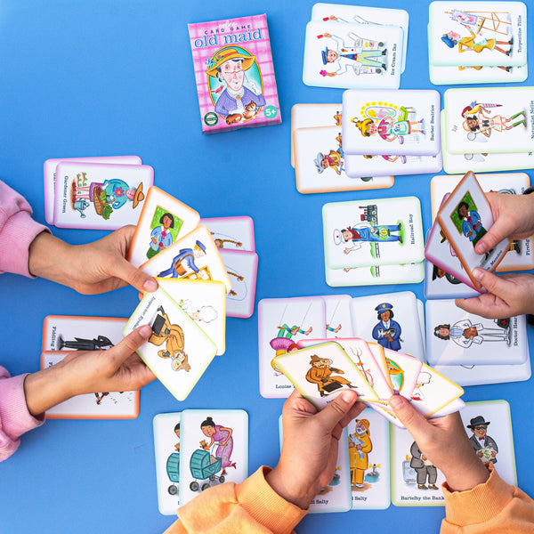 Old Maid Playing Card Game | eeBoo Unique Card Games for Kids ages 5+