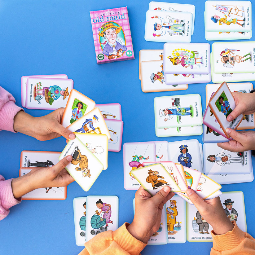 Old Maid Playing Card Game | eeBoo Unique Card Games for Kids ages 5+