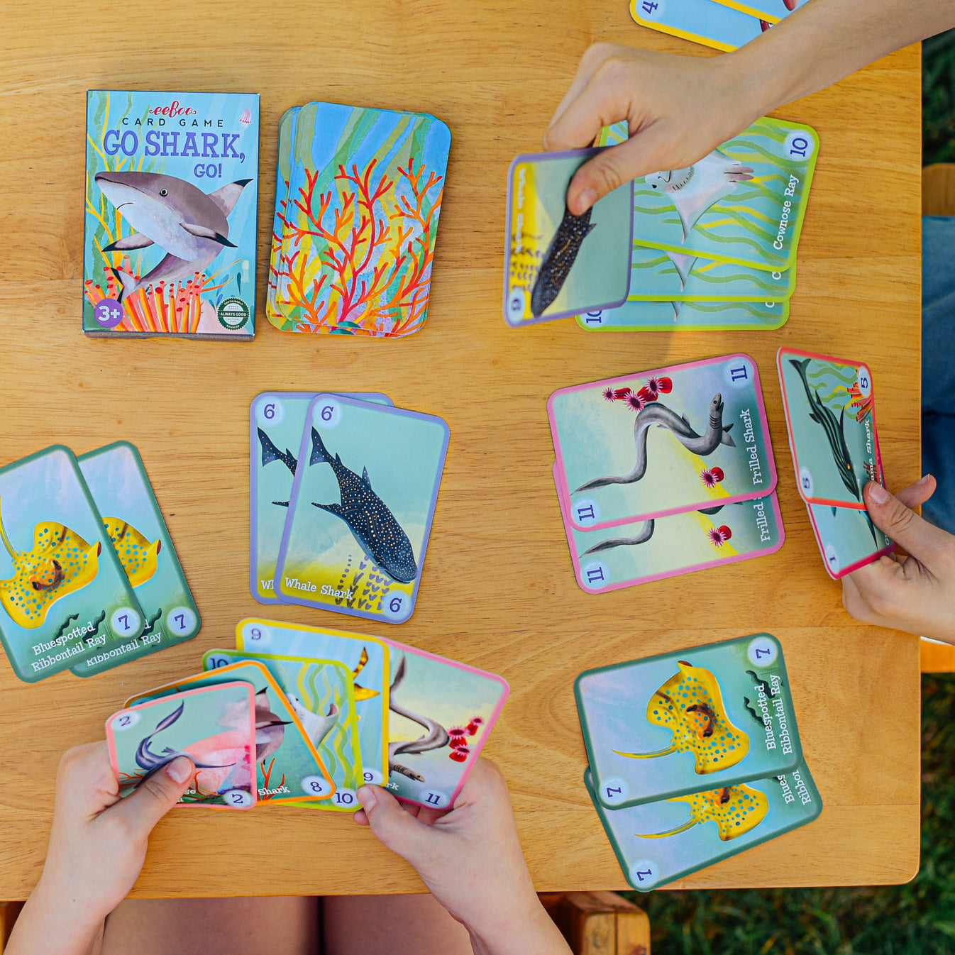 Go Shark Go! Playing Cards | Unique Fun Gifts for Kids Ages 3+ – eeBoo