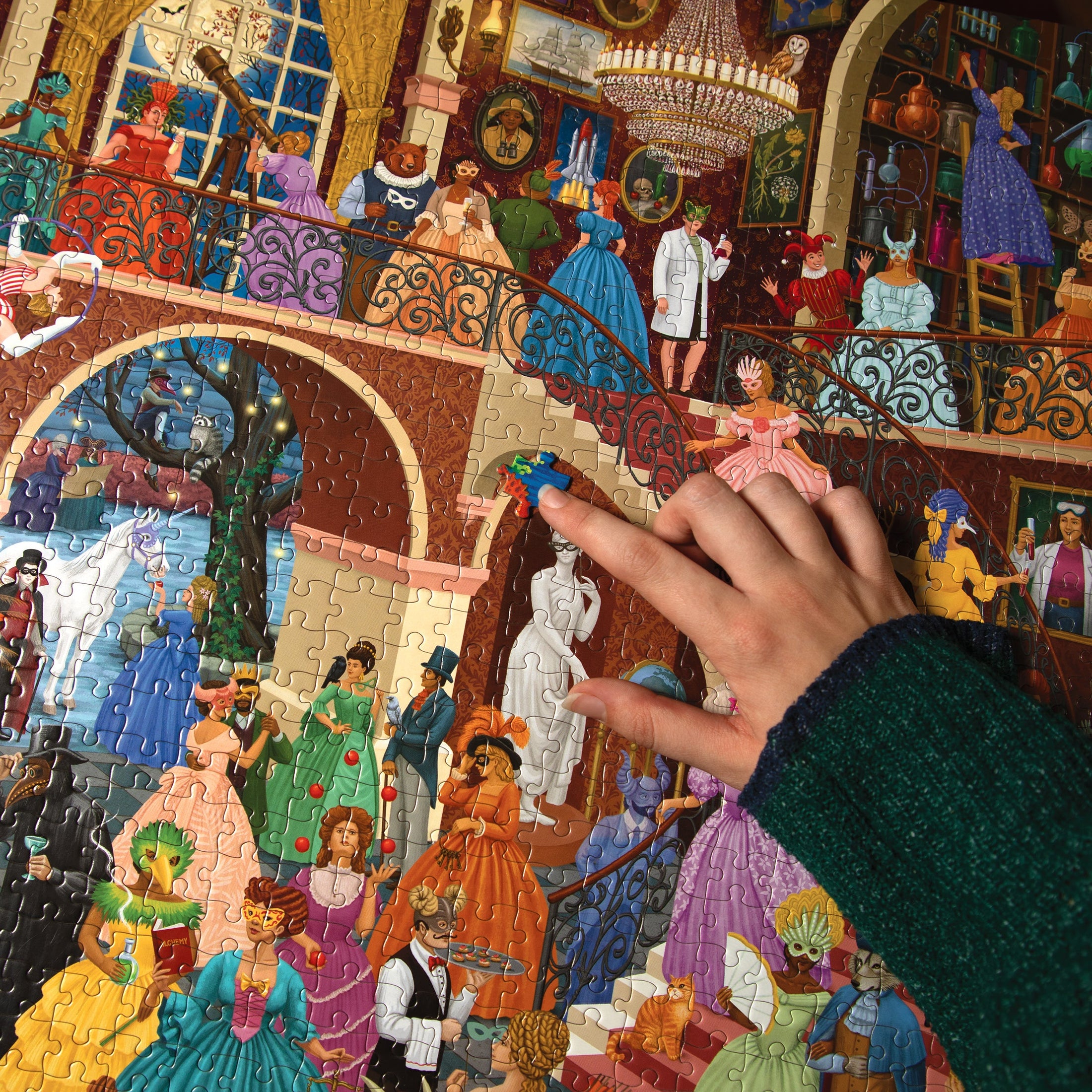 Alchemist's Masquerade 1000 Sq Jigsaw Puzzle by eeBoo | Unique ...