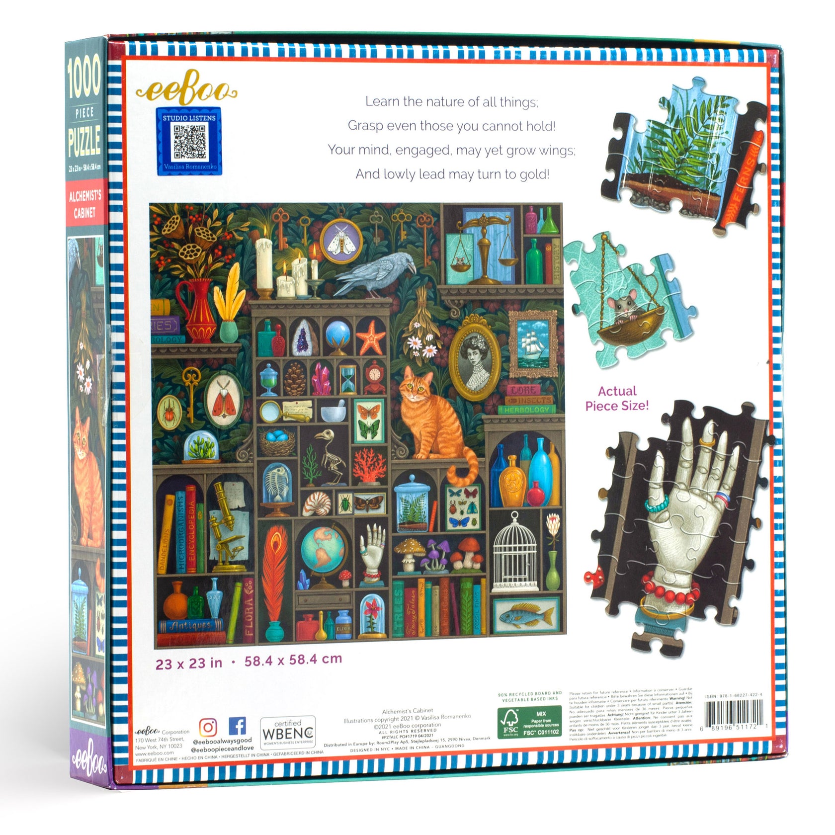 Alchemist's Cabinet 1000 Piece Jigsaw Puzzle | eeBoo Piece & Love