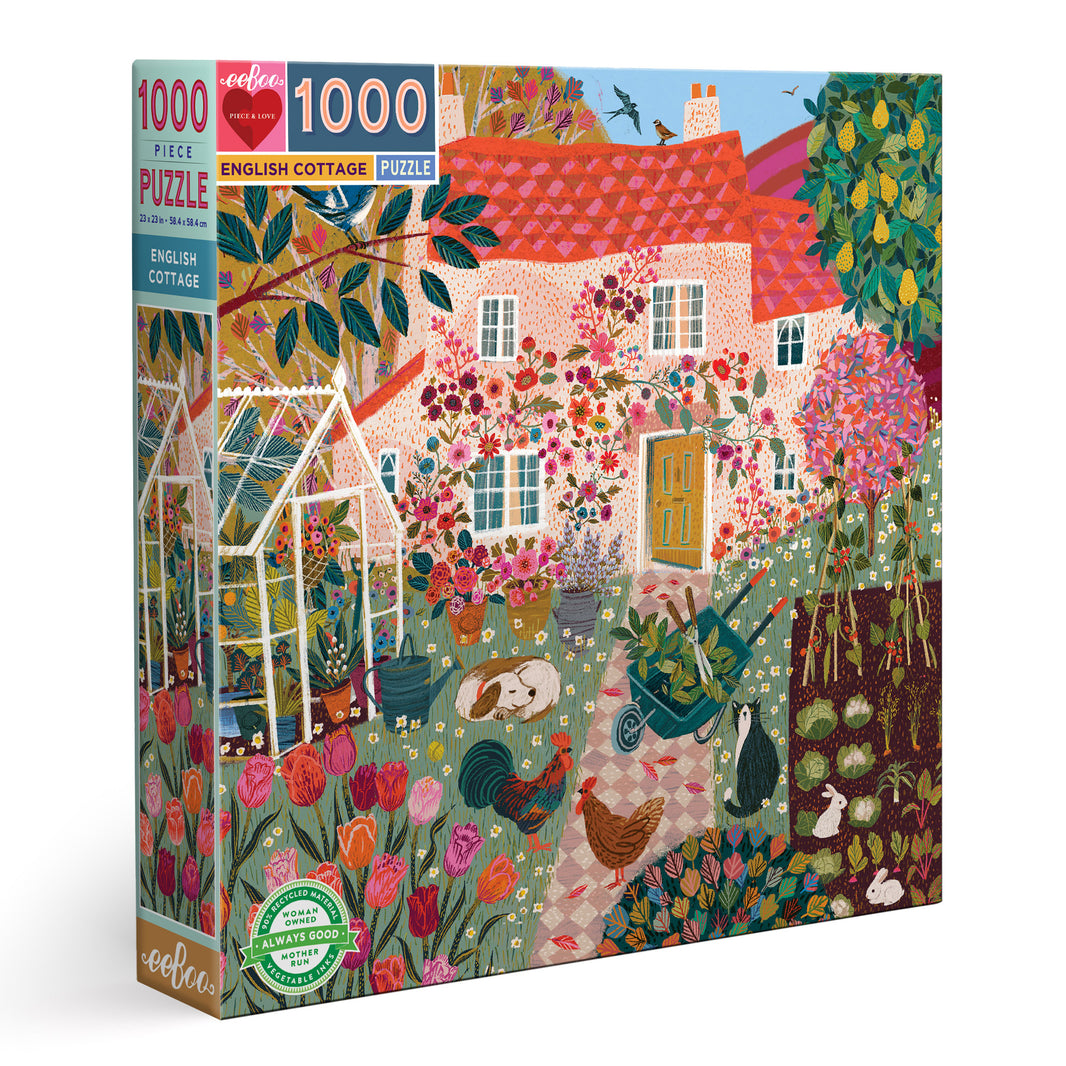 eeBoo Piece & Love: 1000 Piece and 500 Piece Jigsaw Puzzles