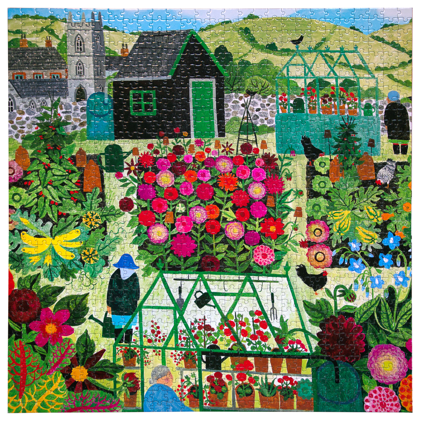 Garden Harvest 1000 Piece Puzzle by eeBoo | Unique Beautiful Gifts