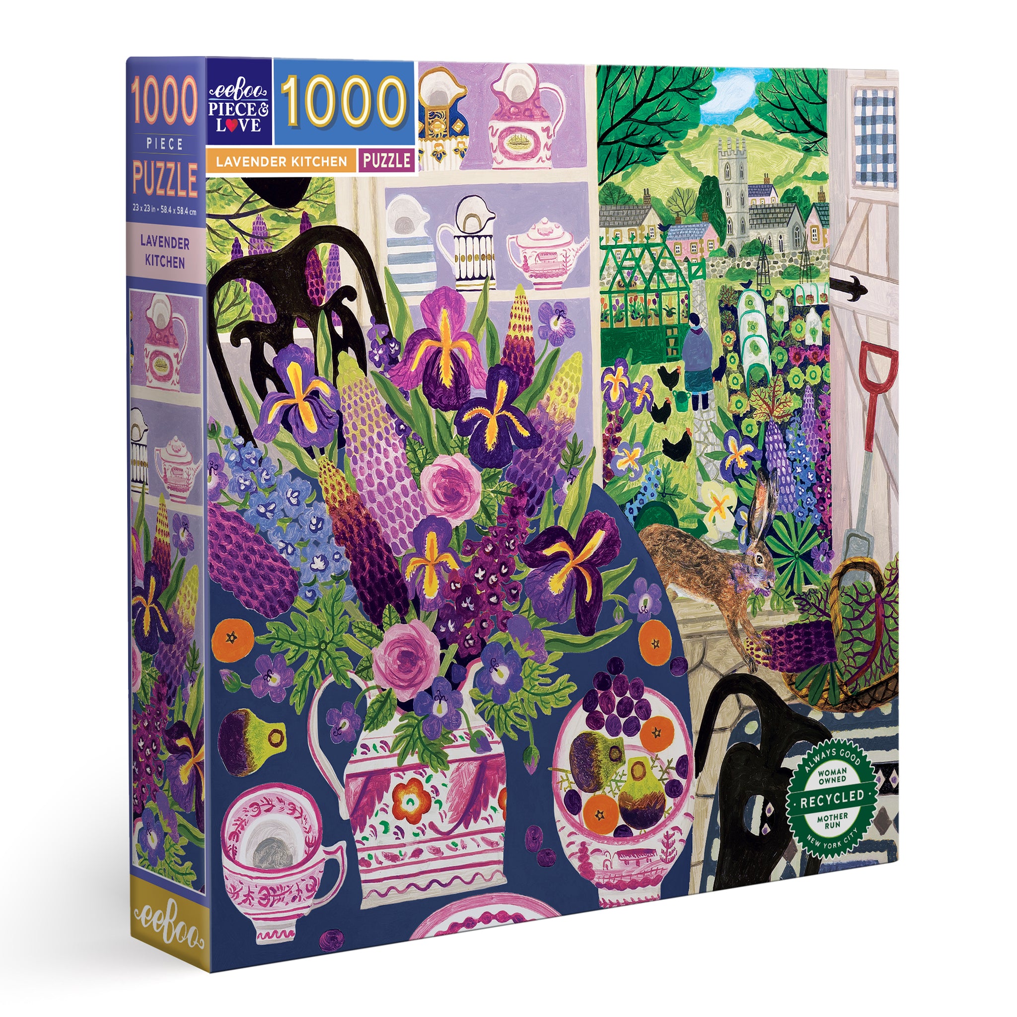 Lavender Purple Kitchen 1000 Piece Jigsaw Puzzle | eeBoo Piece & Love