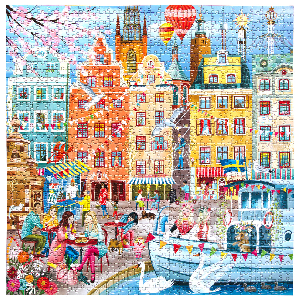 Stockholm Sweden 1000 Piece Jigsaw Puzzle by eeBoo | Unique Fun Gifts