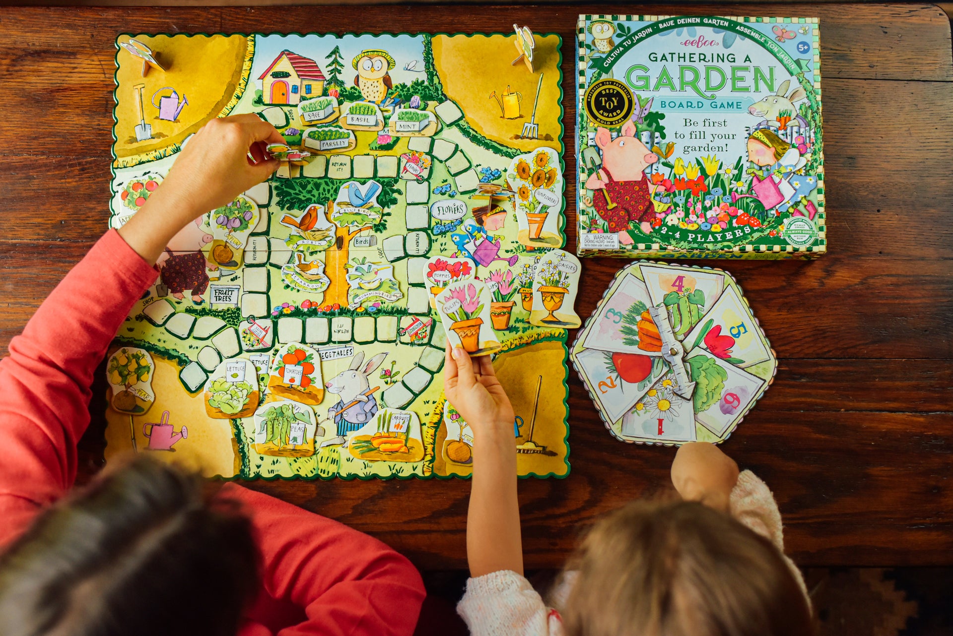 Gathering a Garden | Award Winning Kids Board Game by eeBoo | Ages 5+