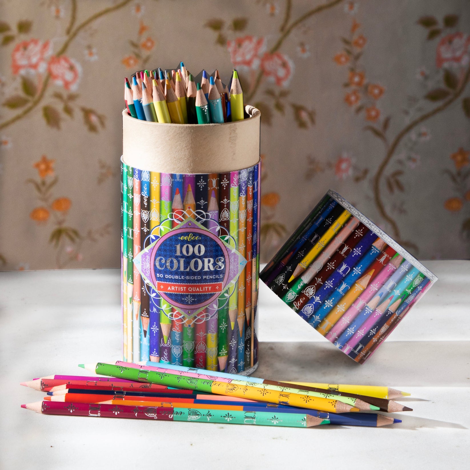 100 Colors 50 Double-Sided Color Pencils | Fun Unique Gifts for All – eeBoo