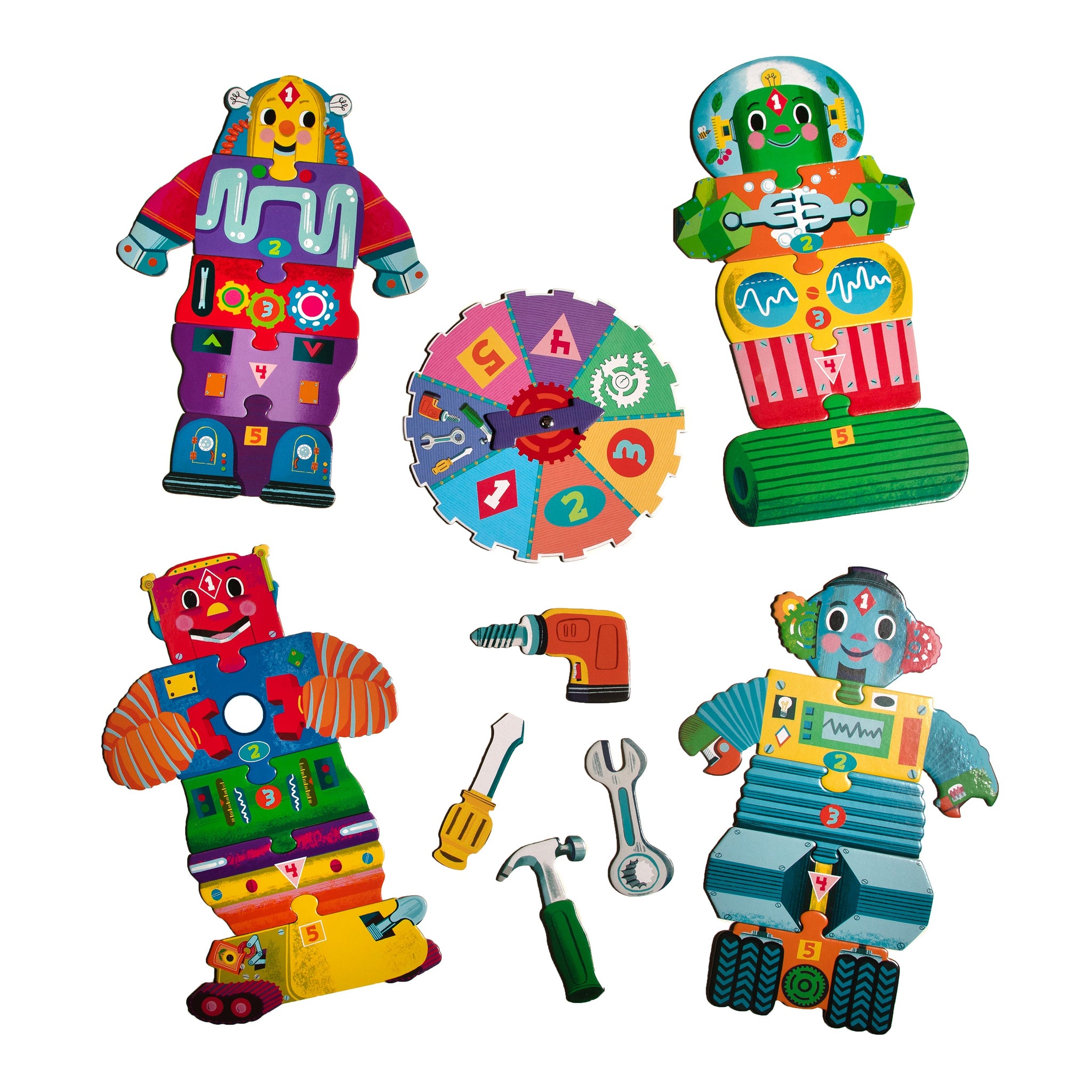 Build a Robot Award Winning Spinner Game by eeBoo for Kids Ages 3 & Up