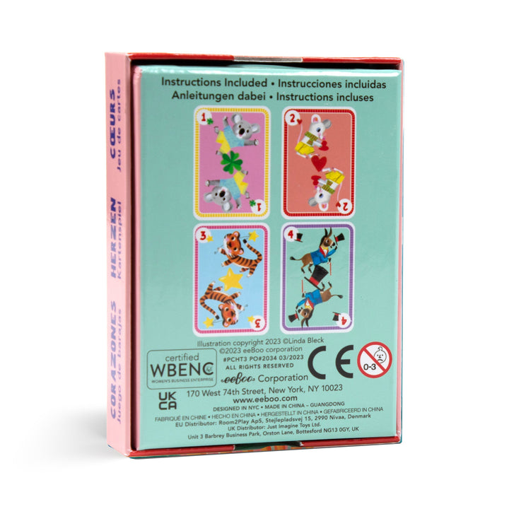 eeBoo Classic Card Games Uniquely Illustrated Cards for Adults & Kids