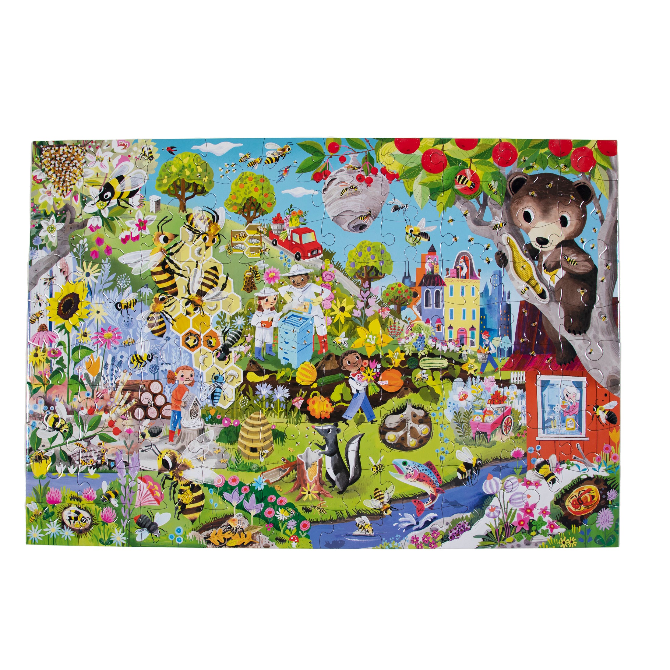Love of Bees 100 Piece Jigsaw Puzzle eeBoo Unique Gifts for Kids 5+