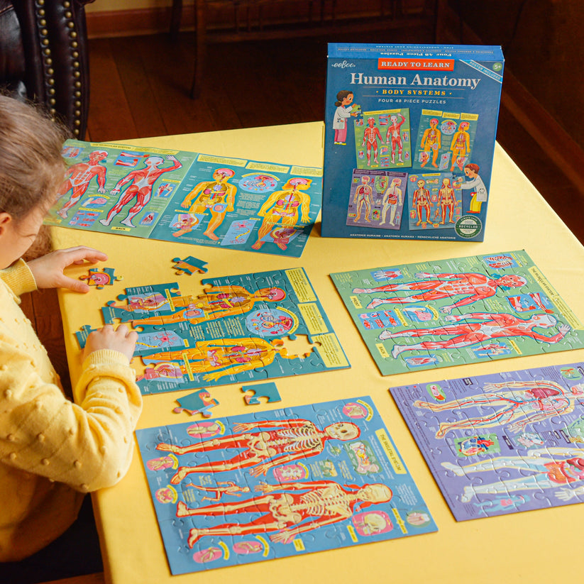 Human Anatomy 48 Piece Puzzle Set Unique Educational Gift for Kids 5 ...